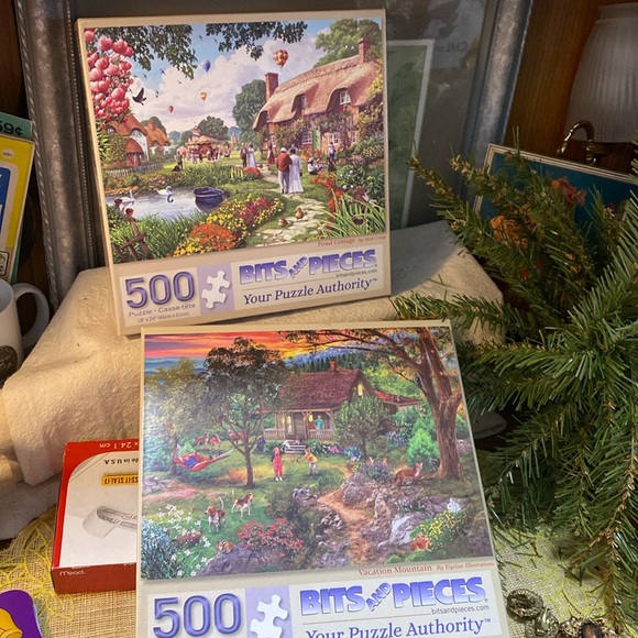 Games | Bits And Pieces Puzzles 50 Pc Lot Of Two | Poshmark